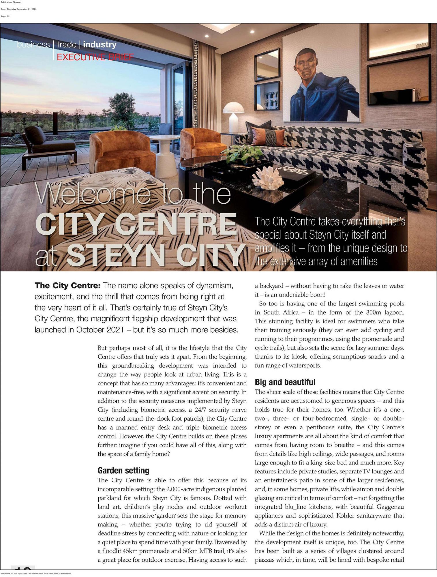 Welcome to the City Centre at Steyn City | Steyn City